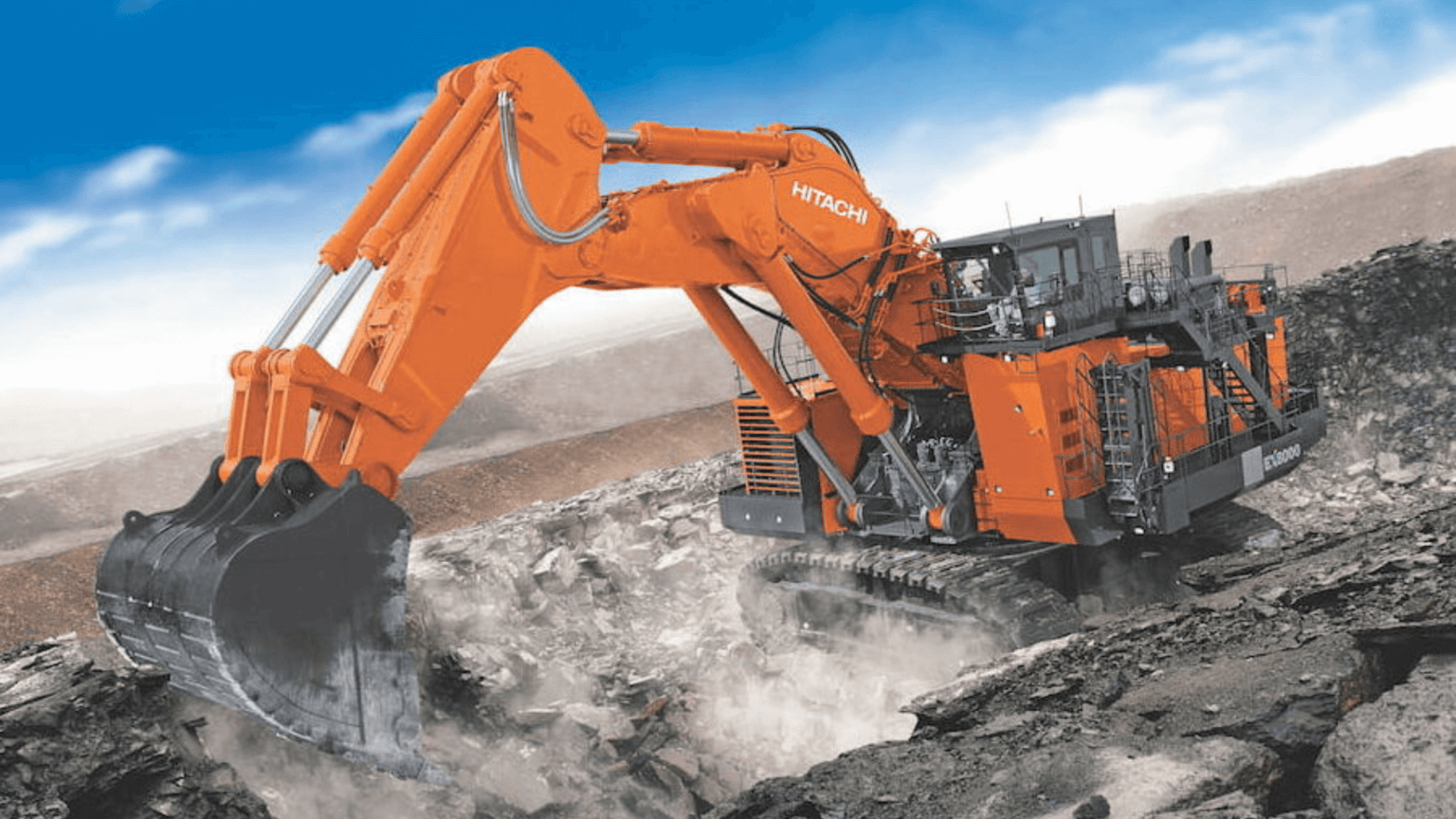 The largest excavators in the world, made for construction and mining ...